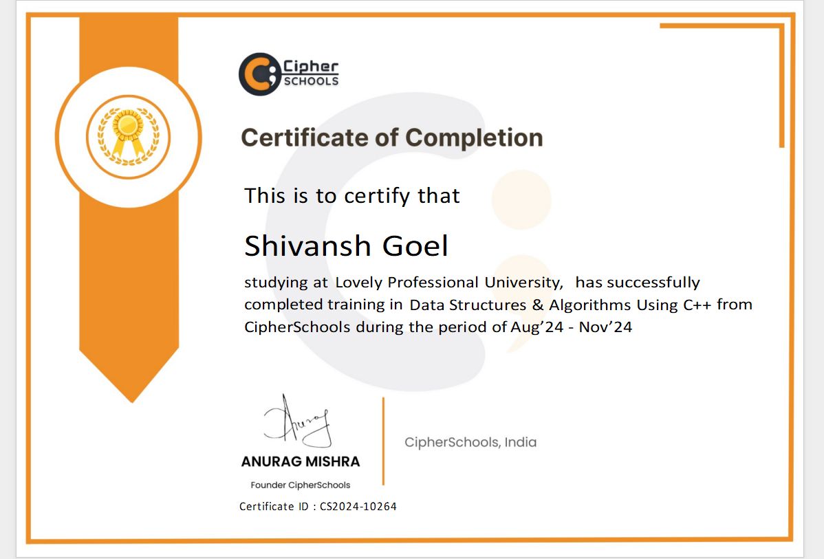 #dsa #cplusplus #learningjourney #cipherschools #problemsolving # ... #dsa #cplusplus #learningjourney #cipherschools #problemsolving # ...
