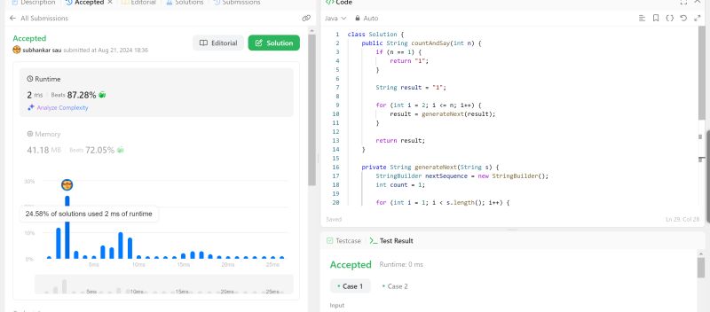 Subhankar Sahoo on LinkedIn: π― 100-Day LeetCode Challenge: Day 67 (21/8 ... Subhankar Sahoo on LinkedIn: π― 100-Day LeetCode Challenge: Day 67 (21/8 ...