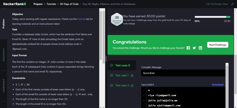 NOWSHATH M on LinkedIn: #30daysofcode #java #hackerrank # ... NOWSHATH M on LinkedIn: #30daysofcode #java #hackerrank # ...