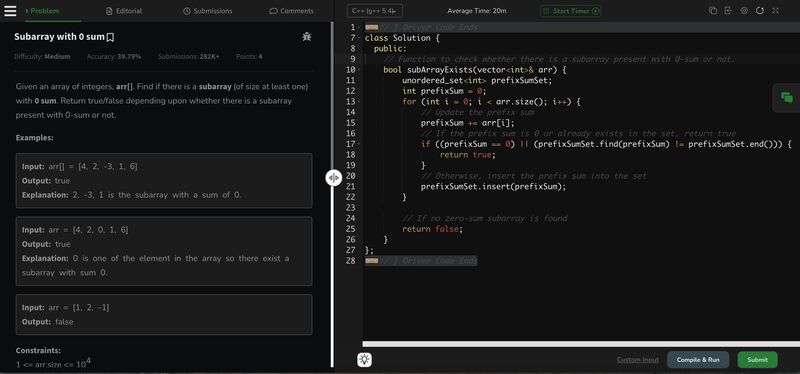 Geethika Kakarla on LinkedIn: #50daysofcode #subarraywithzerosum # ... Geethika Kakarla on LinkedIn: #50daysofcode #subarraywithzerosum # ...