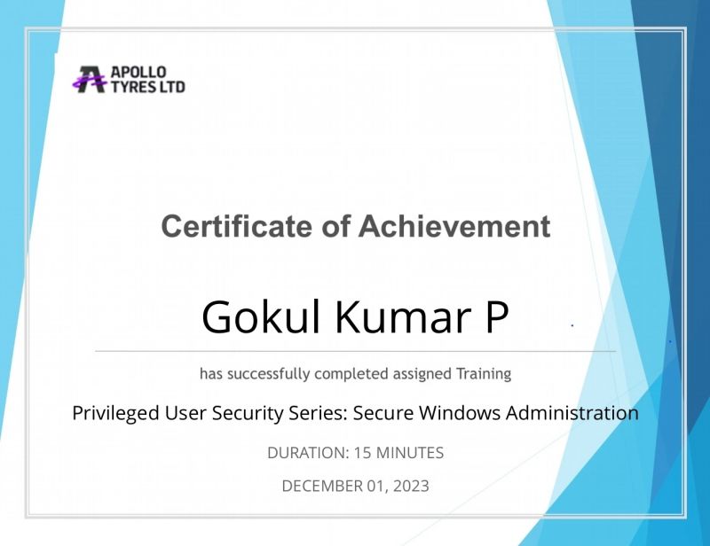 Gokul kumar P on LinkedIn: #privilegedaccess #security Gokul kumar P on LinkedIn: #privilegedaccess #security