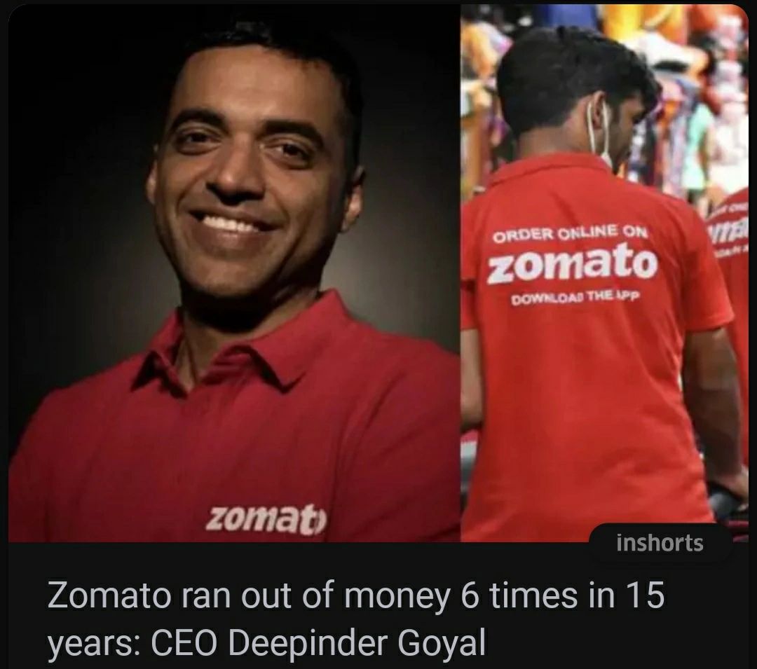 Zomato ran out of money 6 times in 15 years | Saurabh Sen posted on the ... Zomato ran out of money 6 times in 15 years | Saurabh Sen posted on the ...