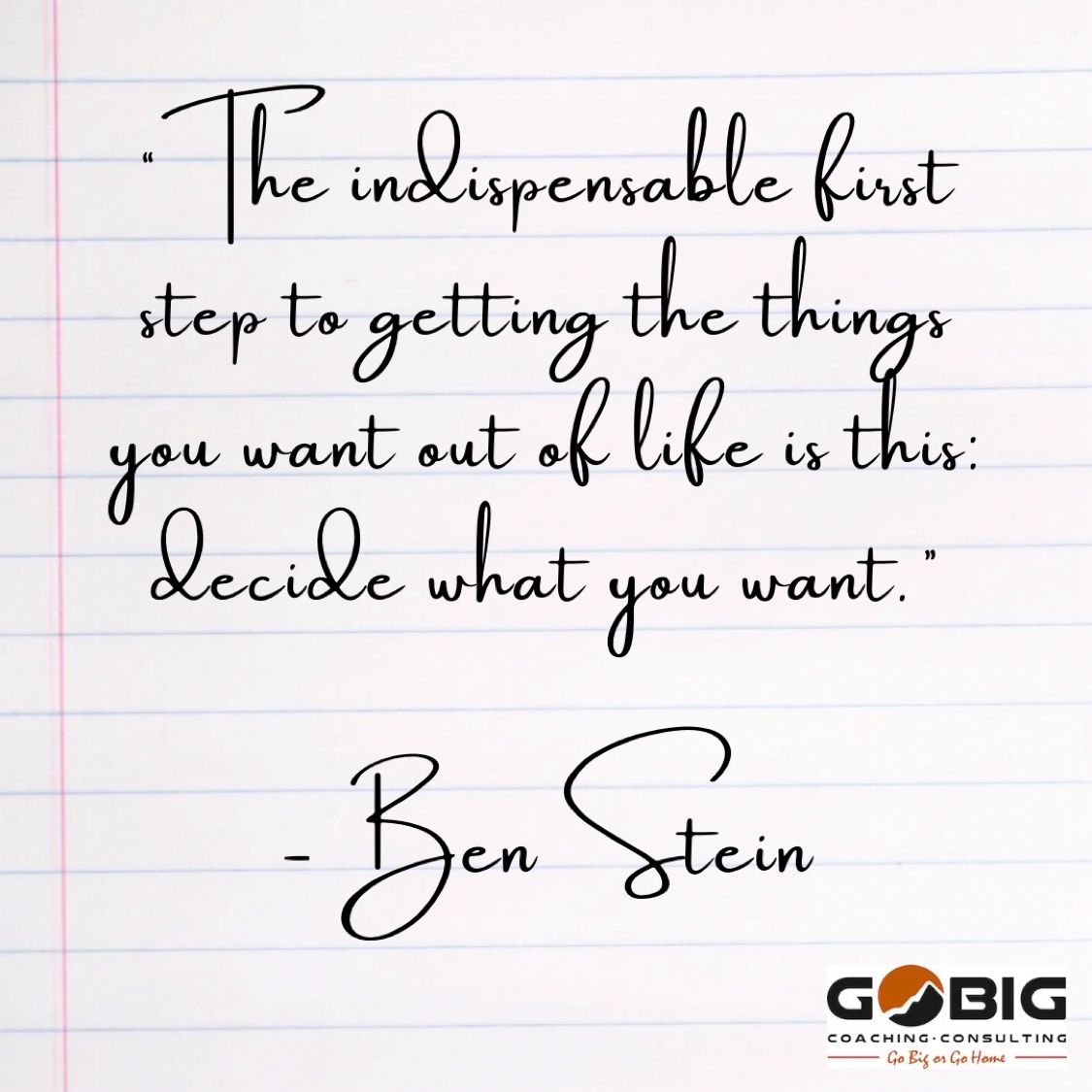 Decide what you want out of life - Ben Stein | Seth Flowers, CFC posted ... Decide what you want out of life - Ben Stein | Seth Flowers, CFC posted ...