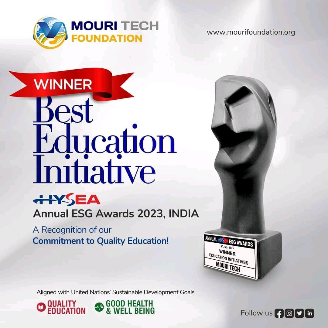 #mouritech #besteducation #esg #award | Bhargav Atmakuri #mouritech #besteducation #esg #award | Bhargav Atmakuri