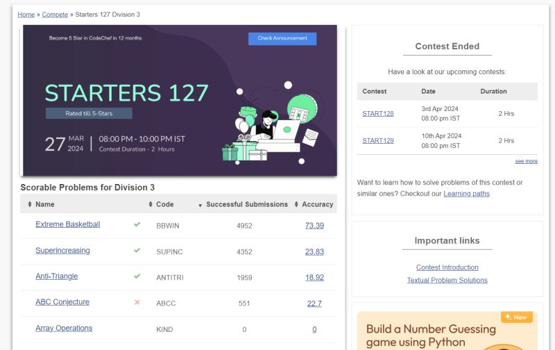 Sameer Shreyas on LinkedIn: #100daysofcode #codeforces #codechef # ... Sameer Shreyas on LinkedIn: #100daysofcode #codeforces #codechef # ...