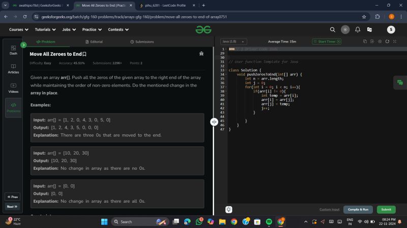 Swathi Sahani on LinkedIn: #geeksforgeeks #coding #problemsolving # ... Swathi Sahani on LinkedIn: #geeksforgeeks #coding #problemsolving # ...
