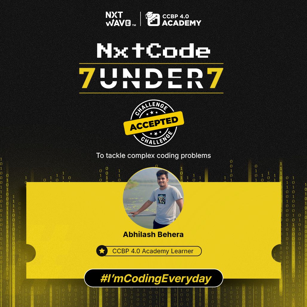 Abhilash Behera on LinkedIn: #nxtcode #imcodingeveryday # ... Abhilash Behera on LinkedIn: #nxtcode #imcodingeveryday # ...