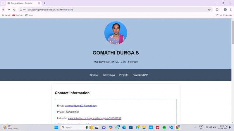 Gomathi Durga S on LinkedIn: #portfolio #webdevelopment #futureintern # ... Gomathi Durga S on LinkedIn: #portfolio #webdevelopment #futureintern # ...