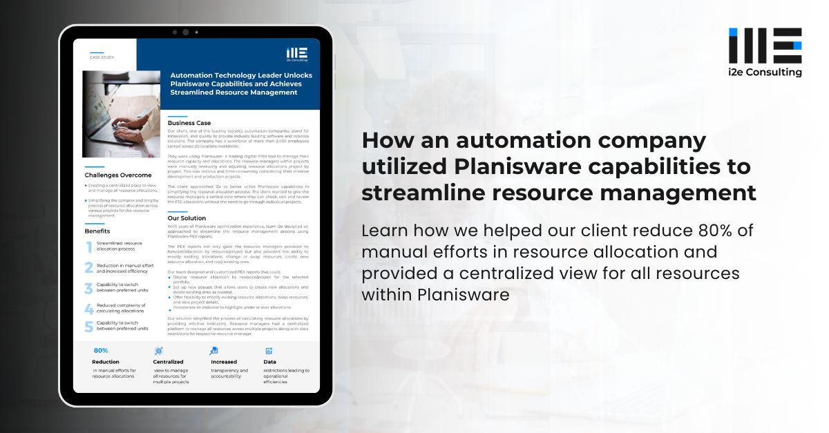 How Planisware optimized resource management with i2econsulting | i2e ... How Planisware optimized resource management with i2econsulting | i2e ...