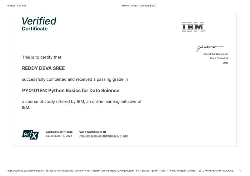 #python #datascience #ibm #edx #certificateearned #learning | REDDY ... #python #datascience #ibm #edx #certificateearned #learning | REDDY ...