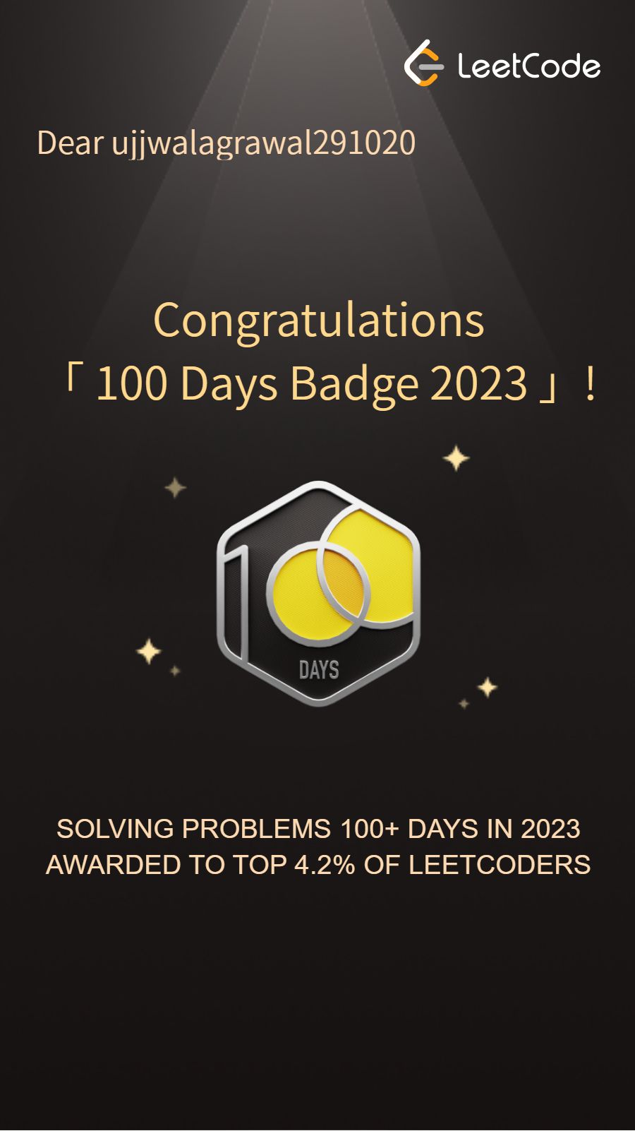 Ujjwal Kumar Agrawal on LinkedIn: #100daysofcode #leetcode #codingjourney Ujjwal Kumar Agrawal on LinkedIn: #100daysofcode #leetcode #codingjourney