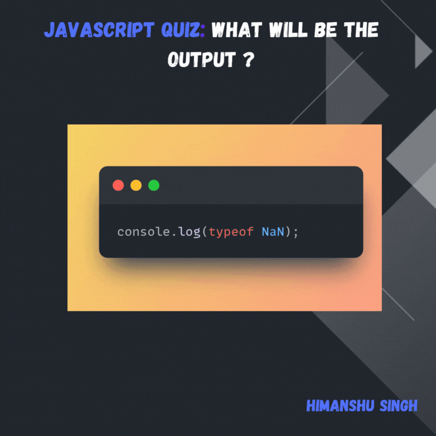 Javscript Quiz: What will be the output? 🔥 | Himanshu Singh posted on ... Javscript Quiz: What will be the output? 🔥 | Himanshu Singh posted on ...
