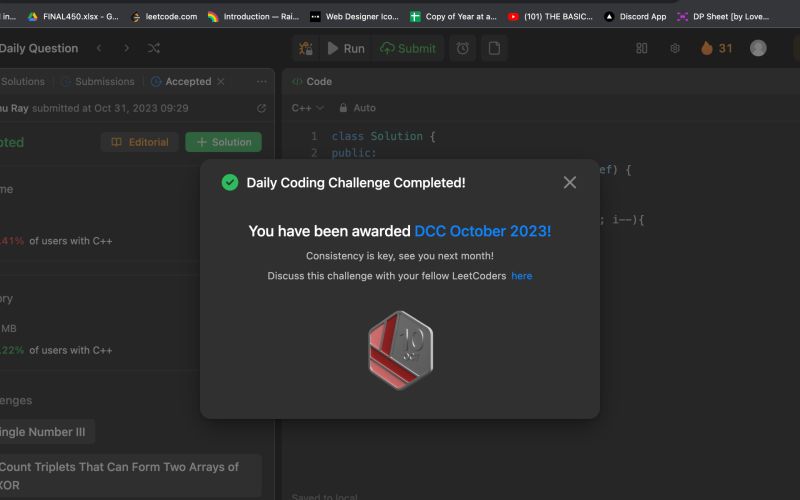 Himanshu RAY on LinkedIn: #leetcode #codingchallenge #consistency # ... Himanshu RAY on LinkedIn: #leetcode #codingchallenge #consistency # ...