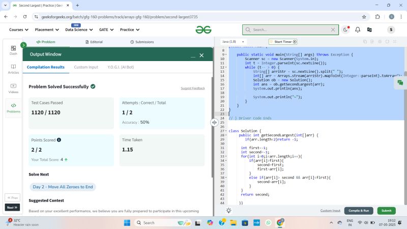 #java #dsachallenge #geeksforgeeks #codingjourney #160daysofcode ... #java #dsachallenge #geeksforgeeks #codingjourney #160daysofcode ...