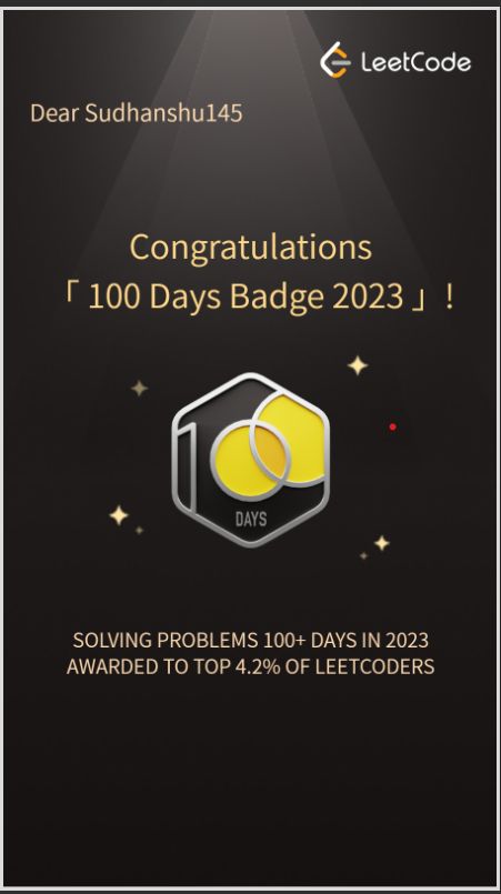 Sudhanshu Pandey on LinkedIn: #leetcodebadge #leetcode #leetcode2023 # ... Sudhanshu Pandey on LinkedIn: #leetcodebadge #leetcode #leetcode2023 # ...