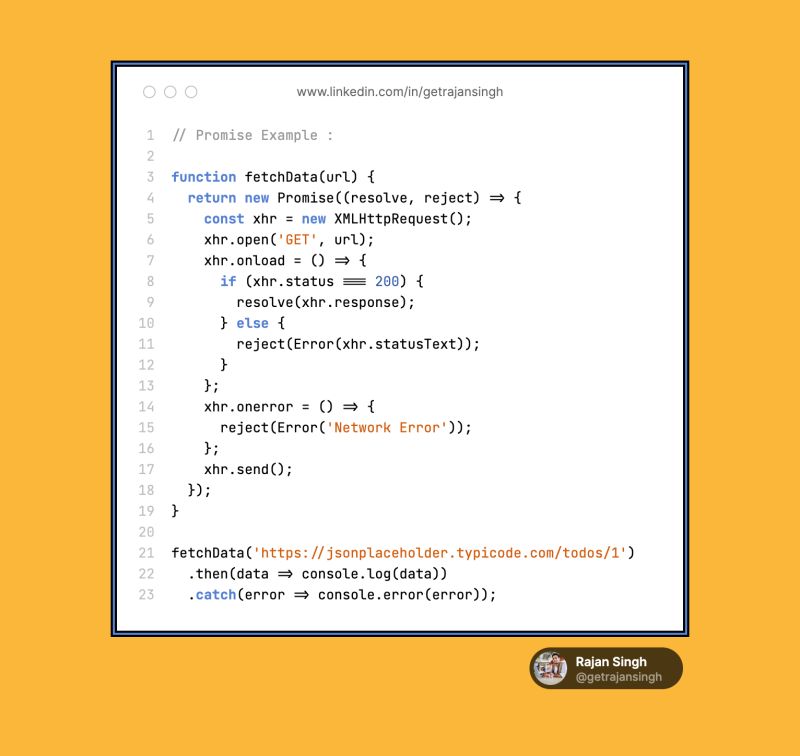 Rajan Singh on LinkedIn: #javascript #promises #asynchronousprogramming Rajan Singh on LinkedIn: #javascript #promises #asynchronousprogramming