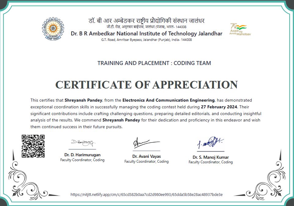 Shreyansh Pandey on LinkedIn: #coding #contests #hackerrank Shreyansh Pandey on LinkedIn: #coding #contests #hackerrank