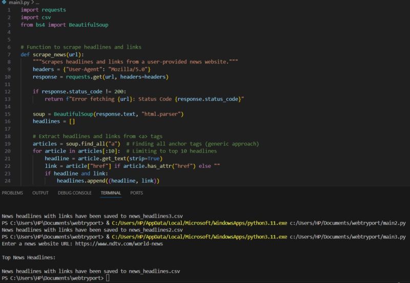🚀 Automated News Scraper – Real-Time News Extraction I’ve built a News ... 🚀 Automated News Scraper – Real-Time News Extraction I’ve built a News ...