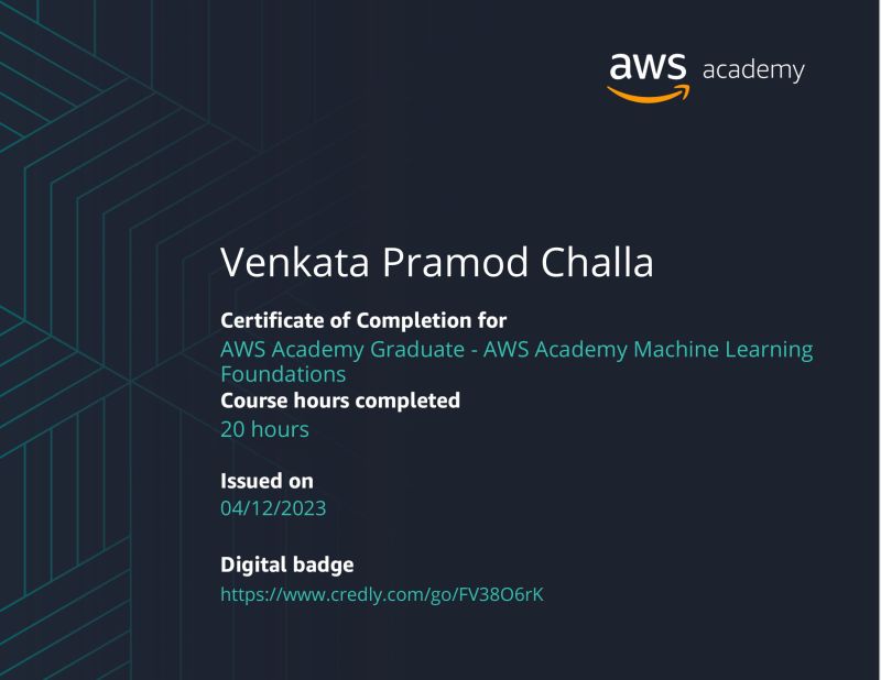 Venkata Pramod Challa on LinkedIn: #aws Venkata Pramod Challa on LinkedIn: #aws