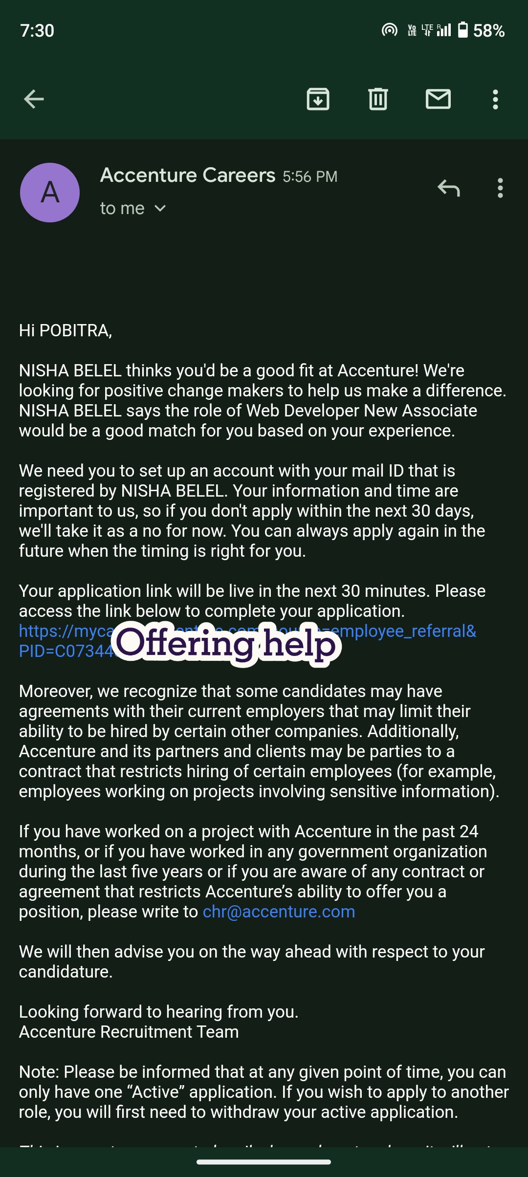 Pobitra Dolai on LinkedIn: I don't know Who Nisha belel but thanks 🙏 Pobitra Dolai on LinkedIn: I don't know Who Nisha belel but thanks 🙏