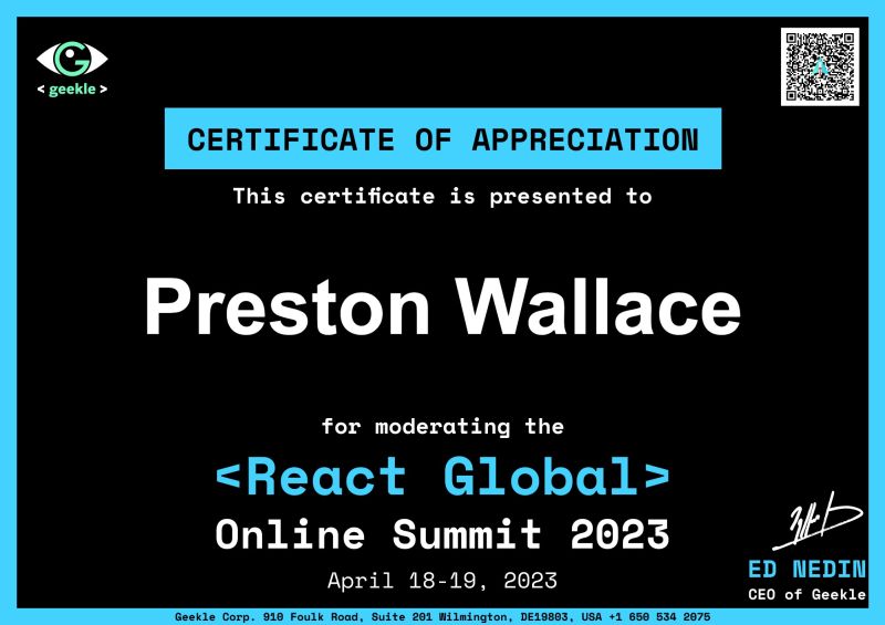 Preston Wallace on LinkedIn: #react #javascript #webdevelopment #pwas # ... Preston Wallace on LinkedIn: #react #javascript #webdevelopment #pwas # ...