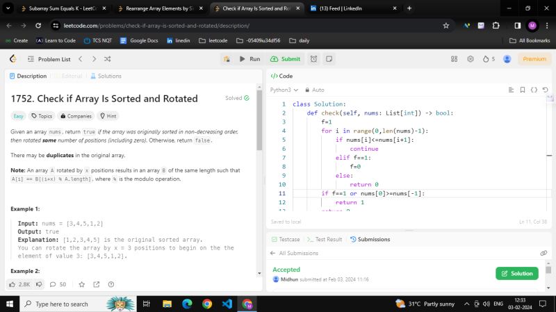 Midhun C on LinkedIn: #100daysofcodechallenge #geeksforgeeks #leetcode ... Midhun C on LinkedIn: #100daysofcodechallenge #geeksforgeeks #leetcode ...