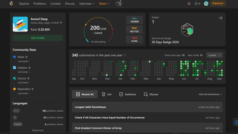Anmol Deep Singh on LinkedIn: #leetcode #hackathon #codingjourney # ... Anmol Deep Singh on LinkedIn: #leetcode #hackathon #codingjourney # ...