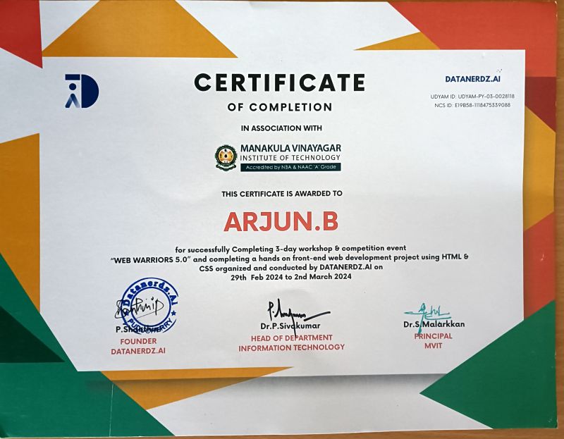 Arjun B on LinkedIn: #webdevelopment #html #css #workshop # ... Arjun B on LinkedIn: #webdevelopment #html #css #workshop # ...
