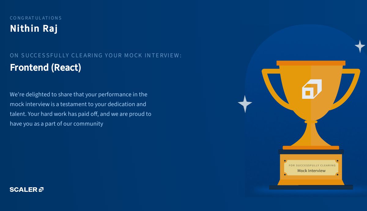 Nithin Raj posted on LinkedIn Nithin Raj posted on LinkedIn