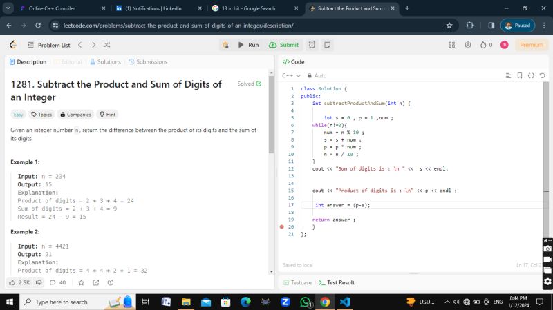 Manvi Chaudhary on LinkedIn: #problemsolving #leetcode Manvi Chaudhary on LinkedIn: #problemsolving #leetcode