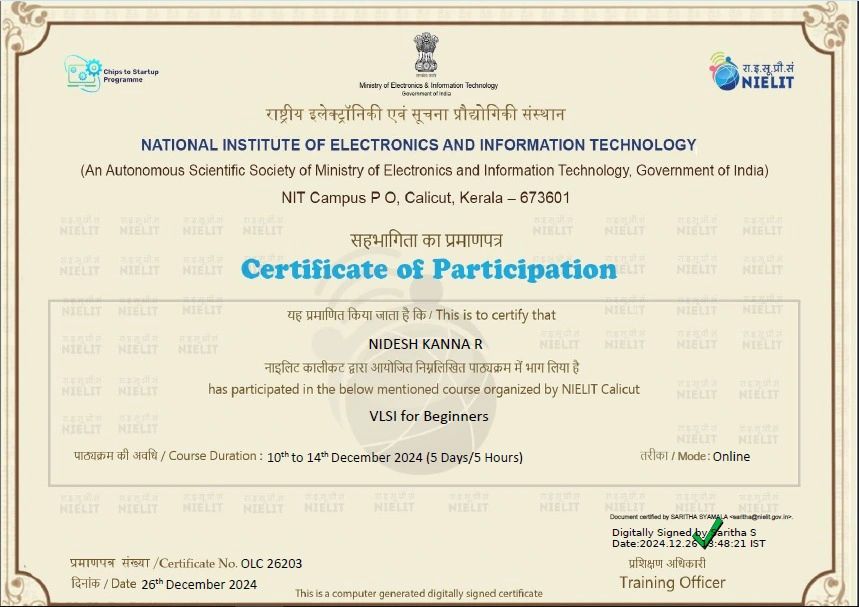 Nidesh Kanna R on LinkedIn: #vlsi #fpga #verilog #hardwaredesign # ... Nidesh Kanna R on LinkedIn: #vlsi #fpga #verilog #hardwaredesign # ...