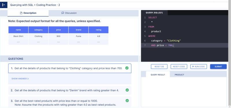 Pavan Kumar on LinkedIn: #querying #with #sql #codingpractice Pavan Kumar on LinkedIn: #querying #with #sql #codingpractice