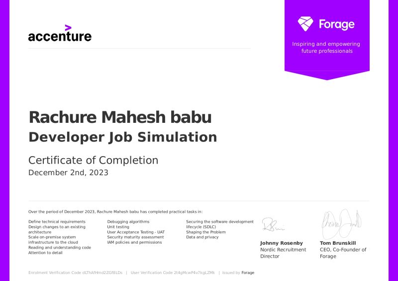 Mahesh Rachure on LinkedIn: #foragecertified #developerlife # ... Mahesh Rachure on LinkedIn: #foragecertified #developerlife # ...