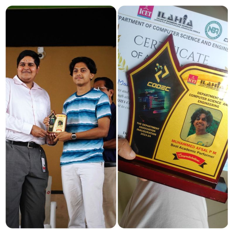 Muhammed Afsal P M on LinkedIn: #academicexcellence #proudmoment Muhammed Afsal P M on LinkedIn: #academicexcellence #proudmoment