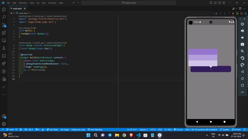 Harish P on LinkedIn: #100daysofflutter #day73 #flutter # ... Harish P on LinkedIn: #100daysofflutter #day73 #flutter # ...