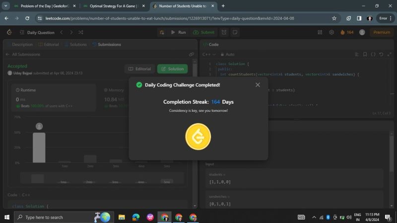 Uday Bajpai on LinkedIn: #leetcode #gfg #codingninjas #dsa Uday Bajpai on LinkedIn: #leetcode #gfg #codingninjas #dsa