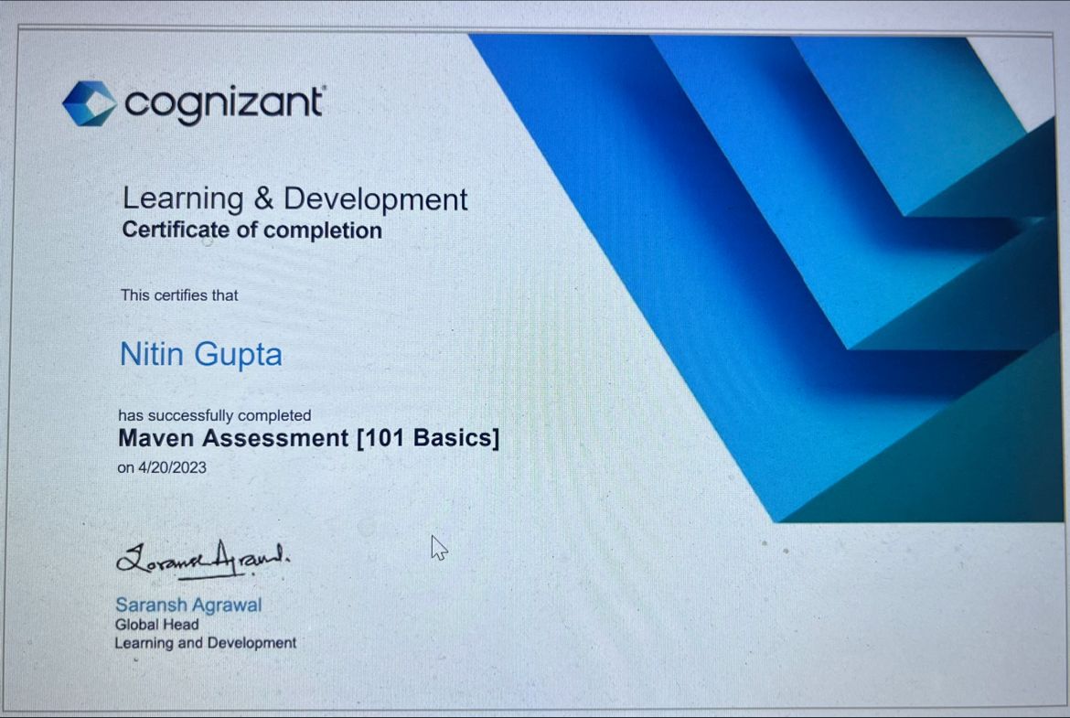 Nitin Gupta on LinkedIn: #opportunity #automation #maven # ... Nitin Gupta on LinkedIn: #opportunity #automation #maven # ...