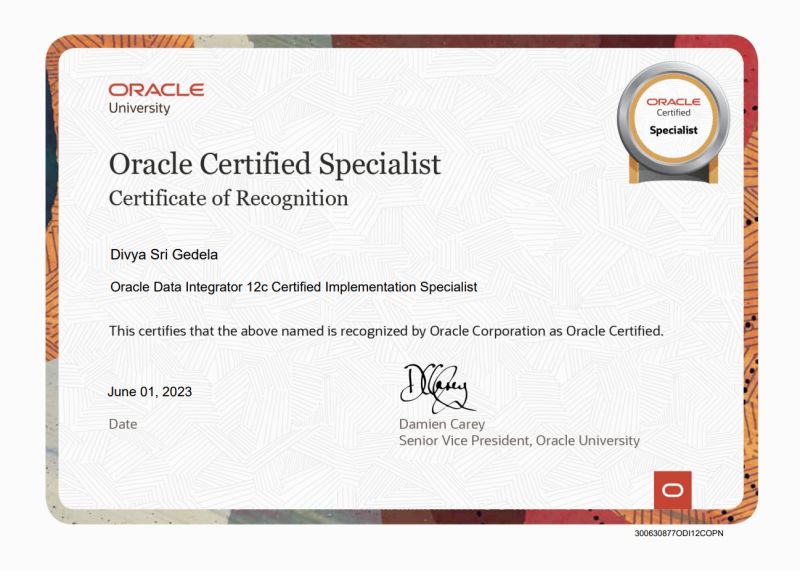 Divya Sri Gedela on LinkedIn: #oraclecertified #oracle | 13 comments Divya Sri Gedela on LinkedIn: #oraclecertified #oracle | 13 comments