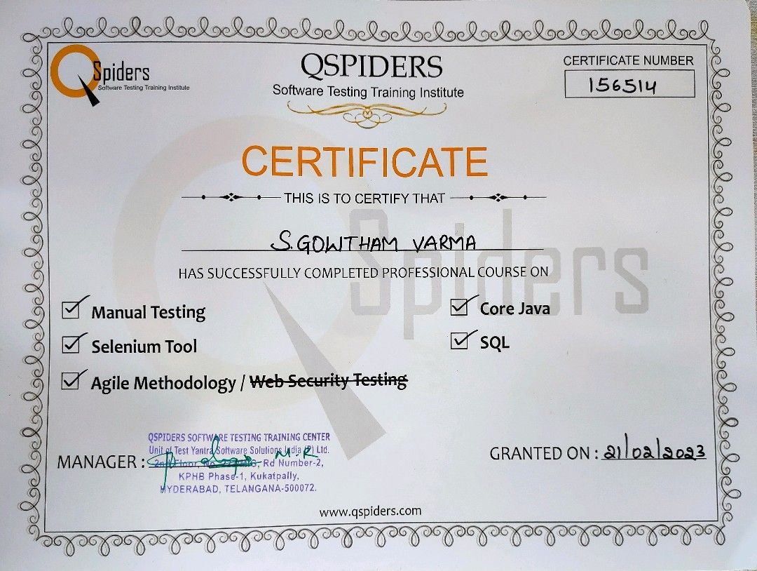 Gowtham VARMA on LinkedIn: #manualtesting #automationtesting # ... Gowtham VARMA on LinkedIn: #manualtesting #automationtesting # ...