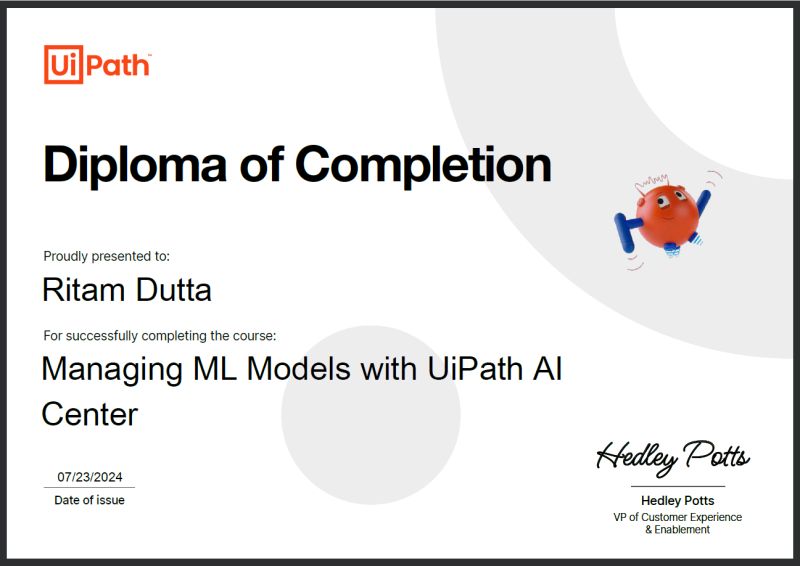 Dr. Ritam Dutta on LinkedIn: #uipath #certified #robotic_process ... Dr. Ritam Dutta on LinkedIn: #uipath #certified #robotic_process ...