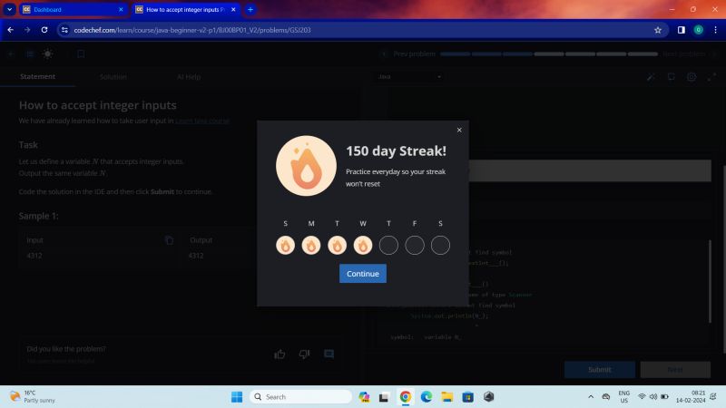 Gagan Sonpure on LinkedIn: #codechef #codechallenge #codingjourney Gagan Sonpure on LinkedIn: #codechef #codechallenge #codingjourney