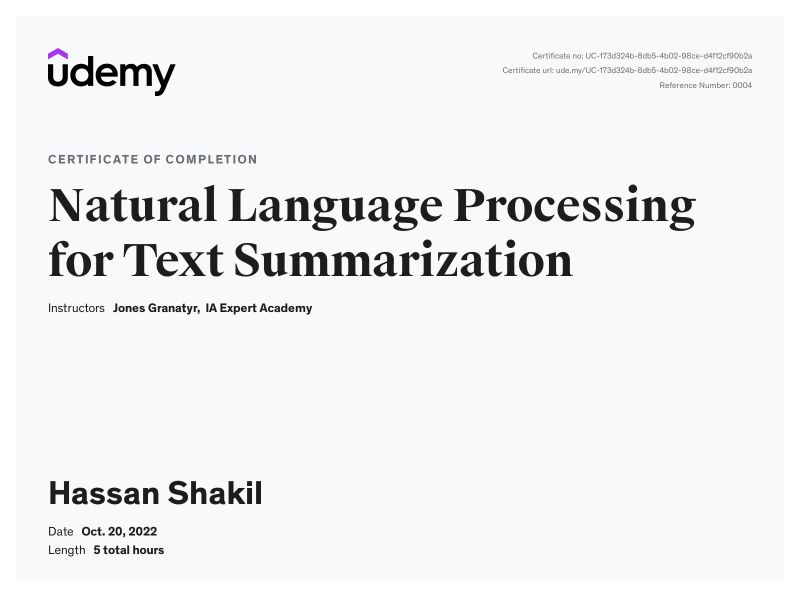 Hassan Shakil on LinkedIn: #nlp #textsummarization #learning Hassan Shakil on LinkedIn: #nlp #textsummarization #learning