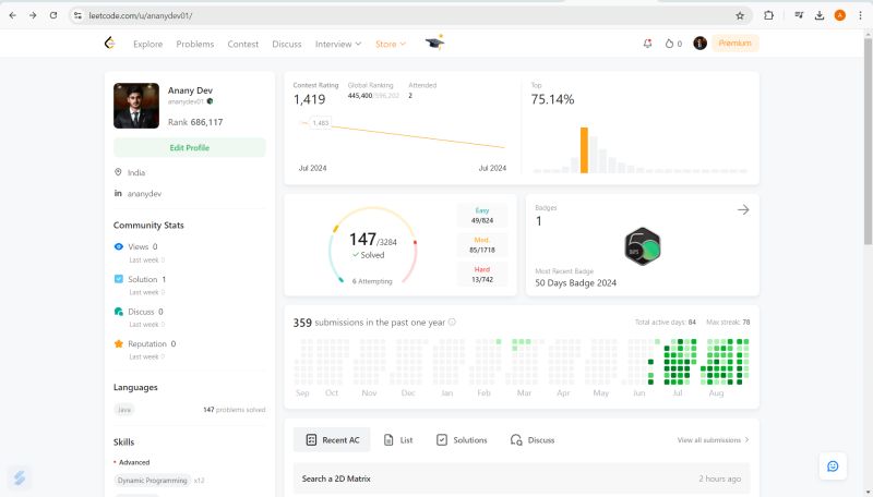 Anany Dev on LinkedIn: #dsa #java #leetcode #codingjourney #learning # ... Anany Dev on LinkedIn: #dsa #java #leetcode #codingjourney #learning # ...