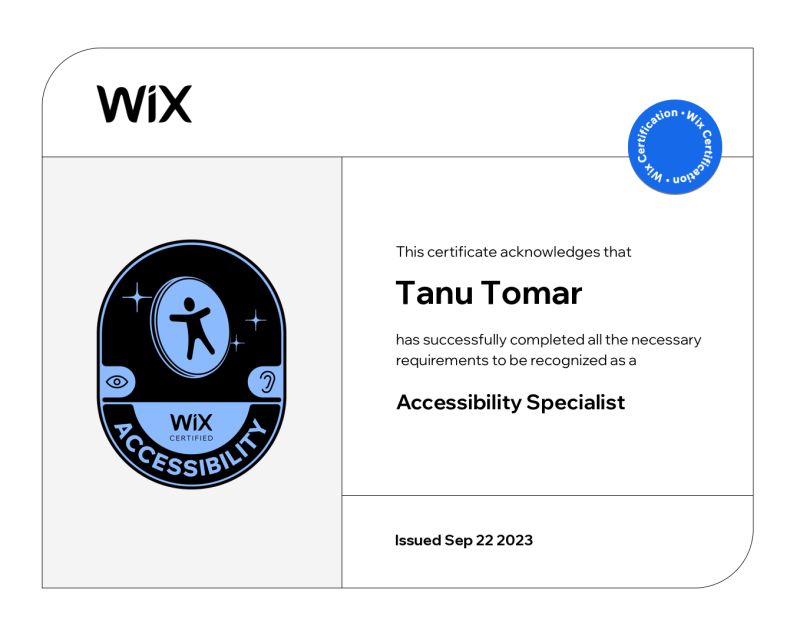 Tanu Tomar on LinkedIn: I'm happy to share that I've obtained a new ... Tanu Tomar on LinkedIn: I'm happy to share that I've obtained a new ...