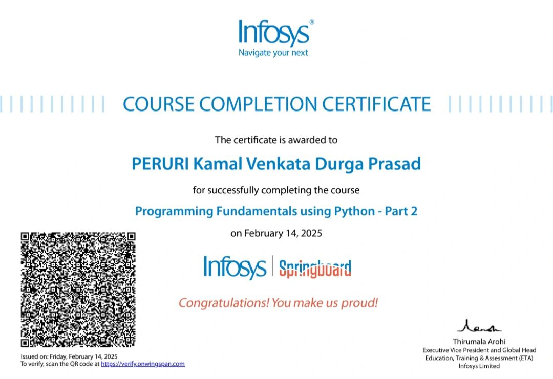 I'm excited to share that I have successfully completed the Programming ... I'm excited to share that I have successfully completed the Programming ...