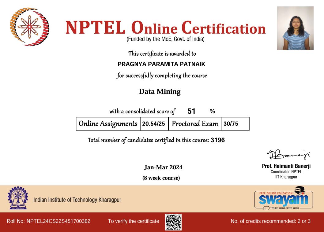 #datamining #nptel #datascience #machinelearning #analytics… | Pragnya ... #datamining #nptel #datascience #machinelearning #analytics… | Pragnya ...