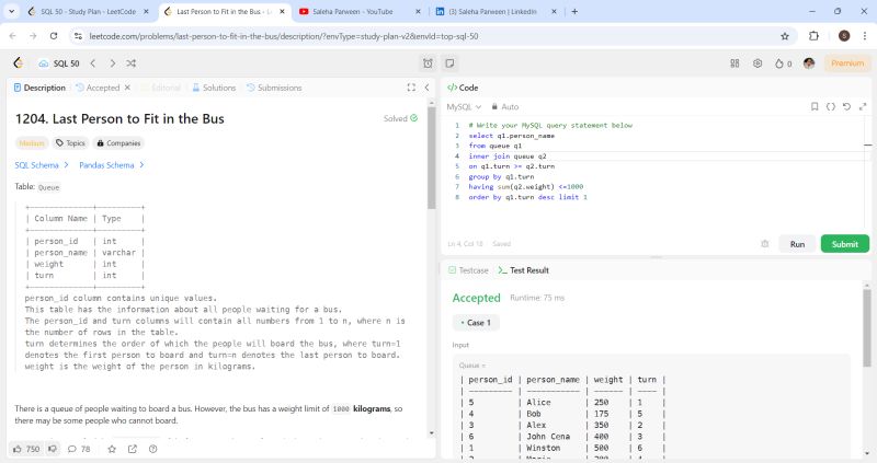 Saleha Parween on LinkedIn: #sql #50days #challenge #leetcode #sql # ... Saleha Parween on LinkedIn: #sql #50days #challenge #leetcode #sql # ...