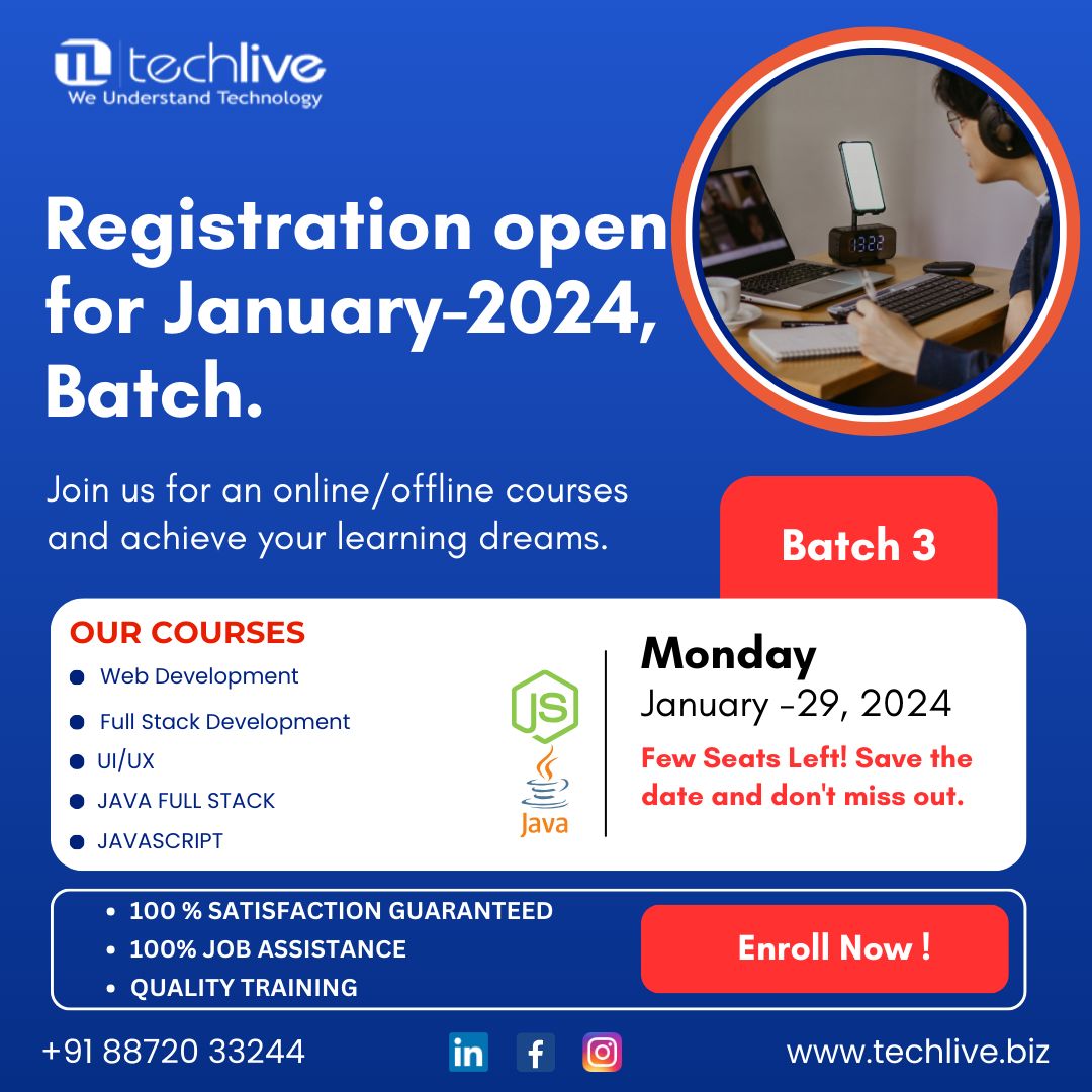 Register for TechliveSolutions 2024 batch | TECHLIVE SOLUTIONS posted ... Register for TechliveSolutions 2024 batch | TECHLIVE SOLUTIONS posted ...