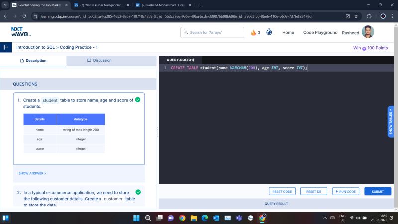 Rasheed Mohammad on LinkedIn: #100daysofcode #sqlite #sql #programming ... Rasheed Mohammad on LinkedIn: #100daysofcode #sqlite #sql #programming ...