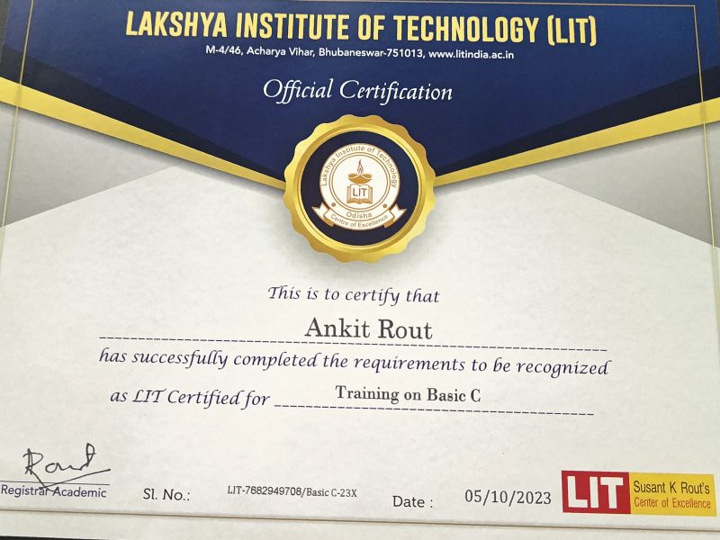 ANKIT ROUT on LinkedIn: #cprogramming ANKIT ROUT on LinkedIn: #cprogramming